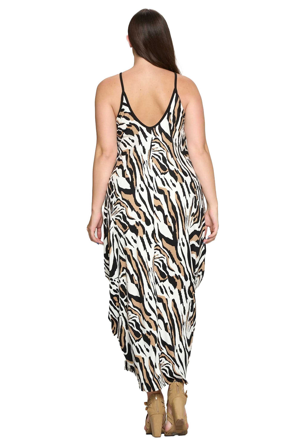 Tiger Stripe Spaghetti Strap Pocket Dress | Made in USA | LIVD Apparel ...