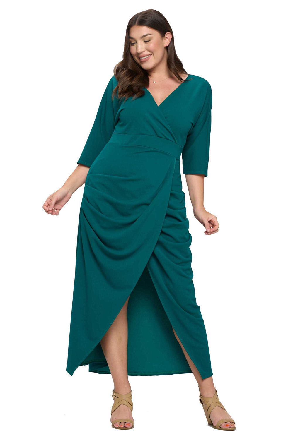 Dolman Wrap Maxi Dress | Made in USA | LIVD Apparel – L I V D