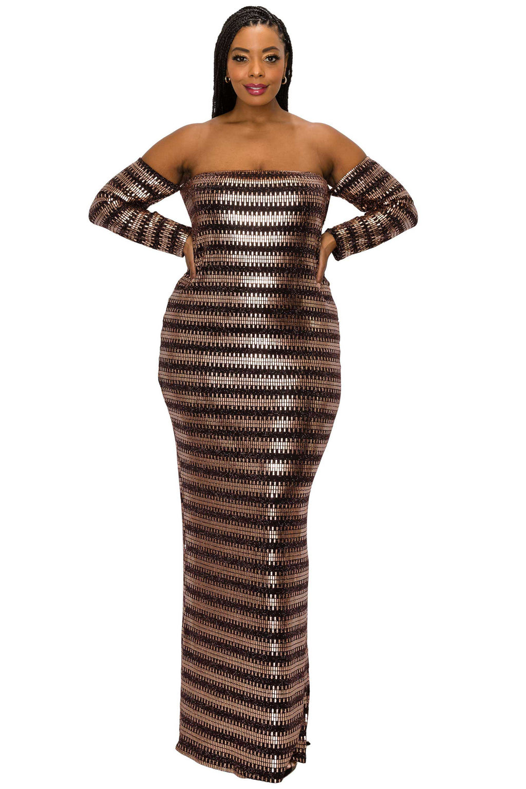 Plus Size Temptations Sequin Dress – L I V D